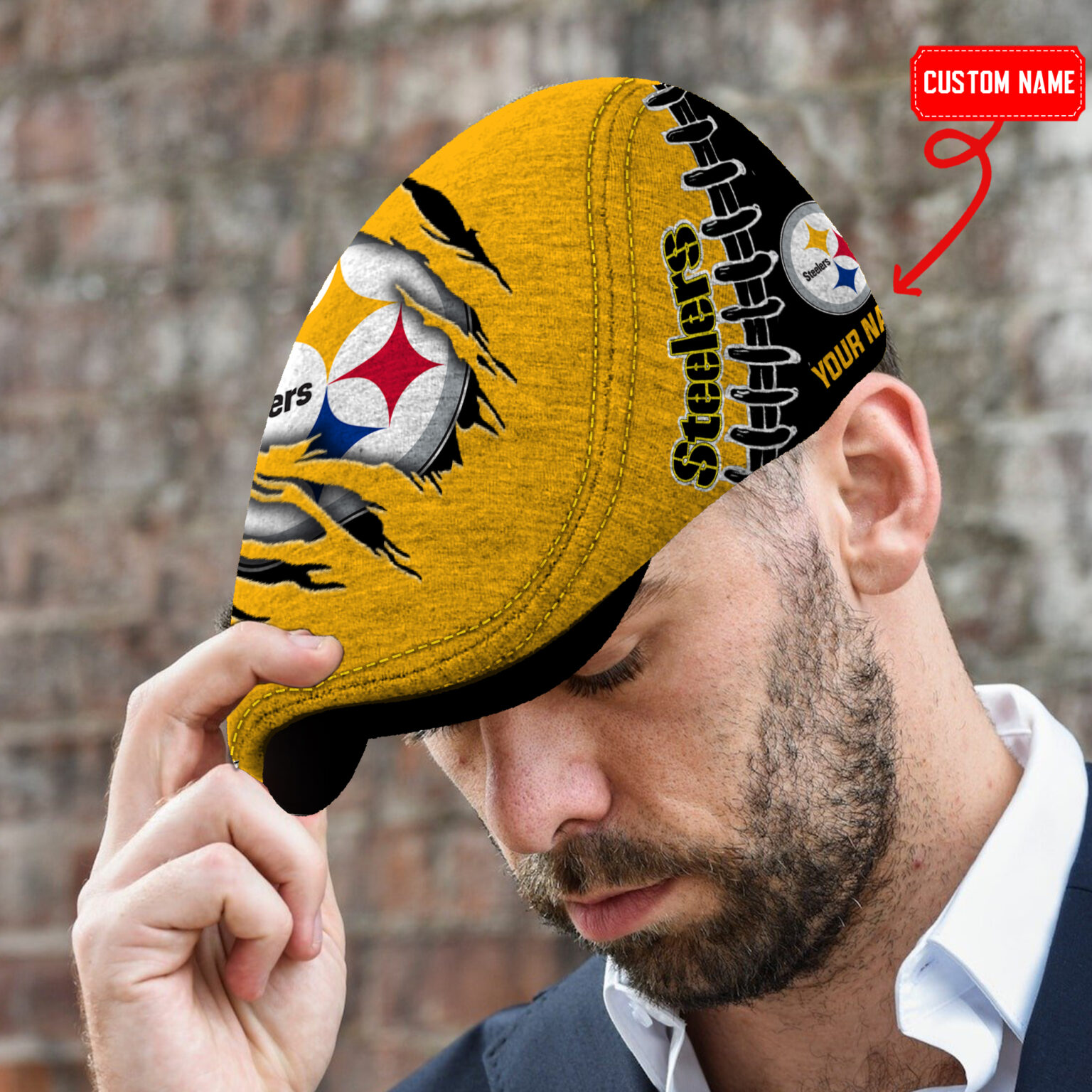 Pittsburgh Steelers NFL Basic Design Personalized Jeff Cap - Gift Nest ...